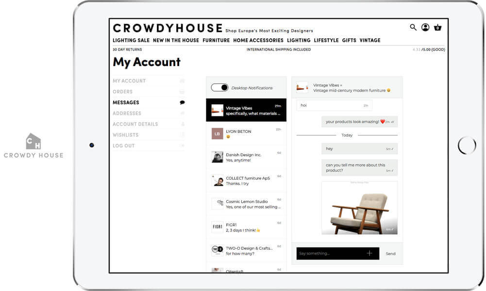 Add chat between the buyers and sellers to your online marketplace - TalkJS