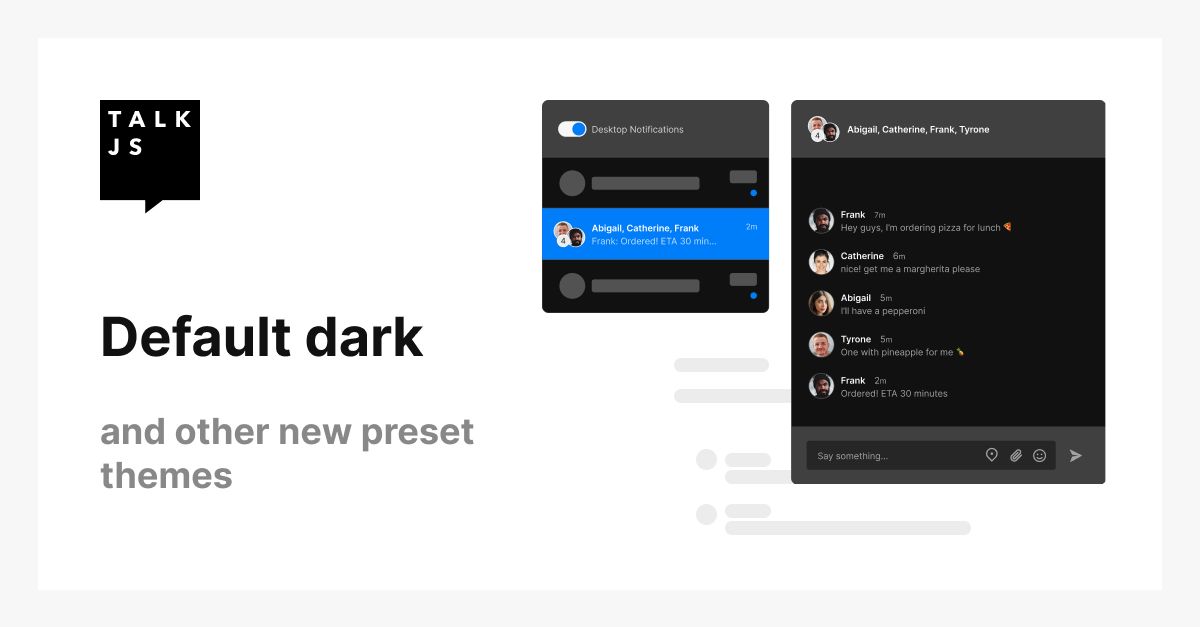Default dark and other new preset themes