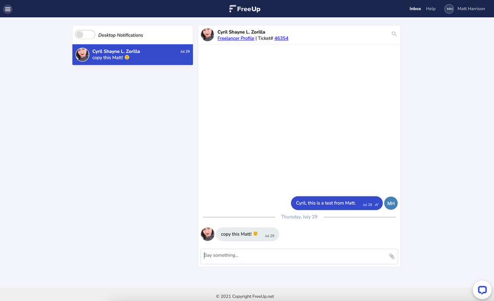How FreeUp connects thousands of companies and freelancers by using TalkJS