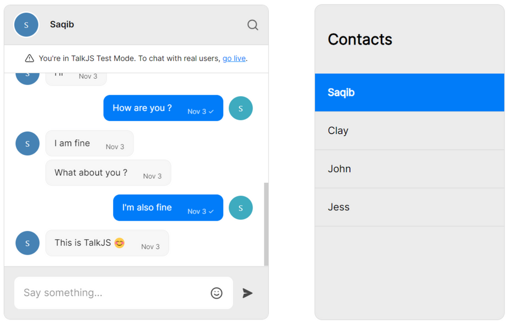 How to add chat to a Laravel app with TalkJS