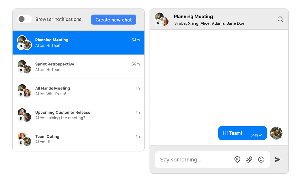 How to add a “Create new chat” button in TalkJS