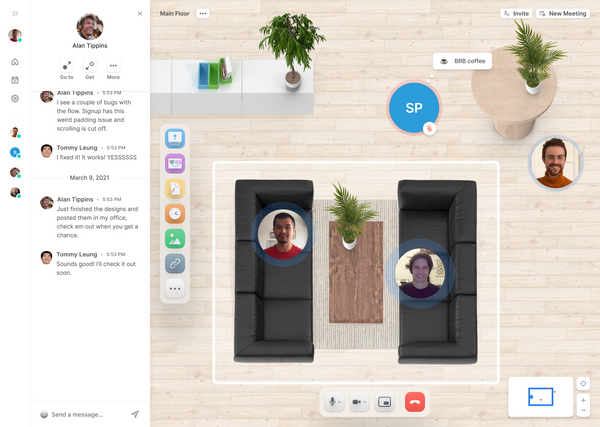 How Teamflow built chat into their virtual office platform