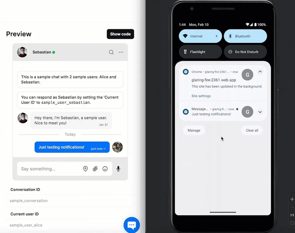 Set up web push notifications with Firebase Cloud Messaging